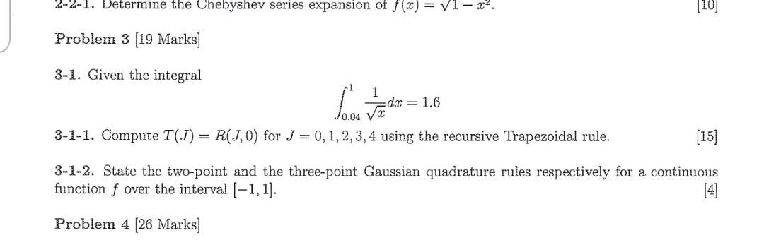 2-2-1. Determine the Chebyshev series expansion of | Chegg.com