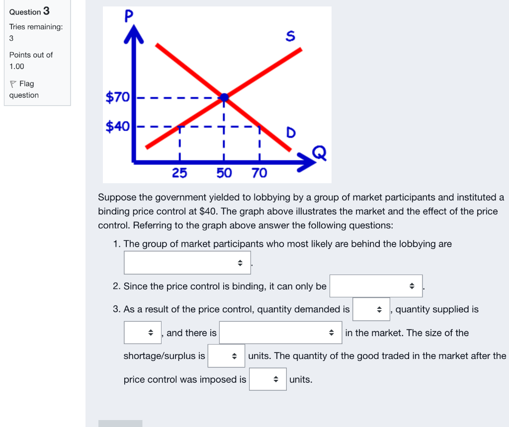 Solved Question 3 P Tries remaining: 3 S Points out of 1.00 | Chegg.com