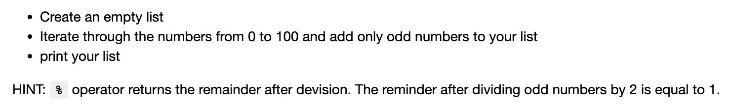 Solved - Create an empty list - Iterate through the numbers | Chegg.com
