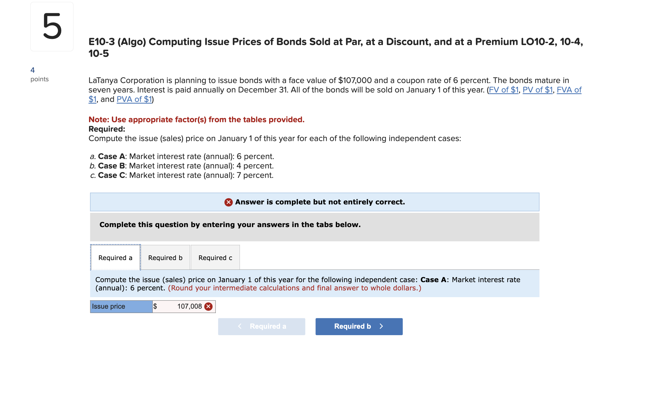 Solved E10-3 (Algo) ﻿Computing Issue Prices of Bonds Sold at | Chegg.com