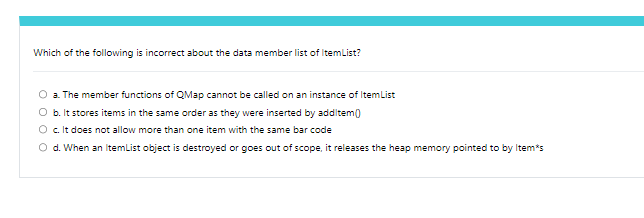 Solved Which of the following is incorrect about the data | Chegg.com