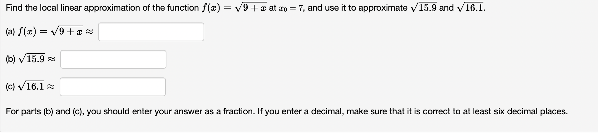 Solved Find the local linear approximation of the function | Chegg.com