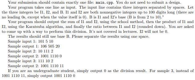 Solved Use C To Implement School Method For Integer 