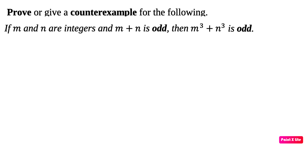 Solved Prove or give a counterexample for the following. If | Chegg.com