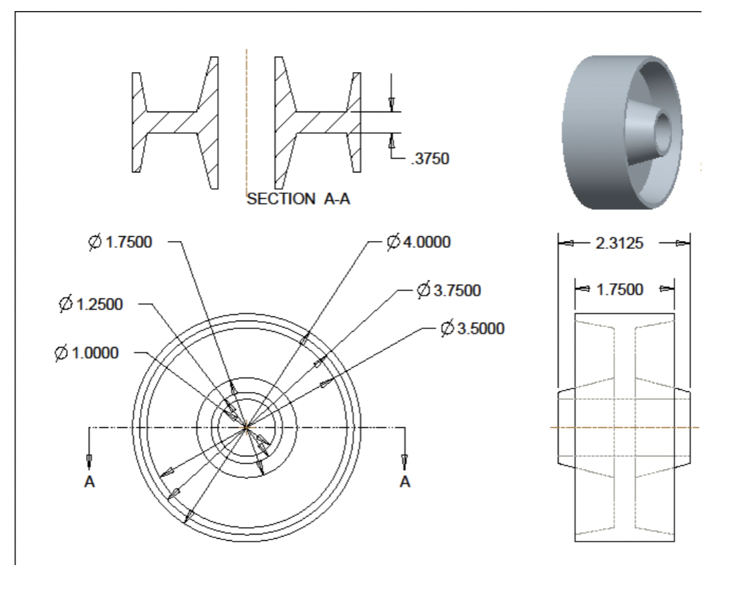 Solved Solidworks sketch the wheel design | Chegg.com