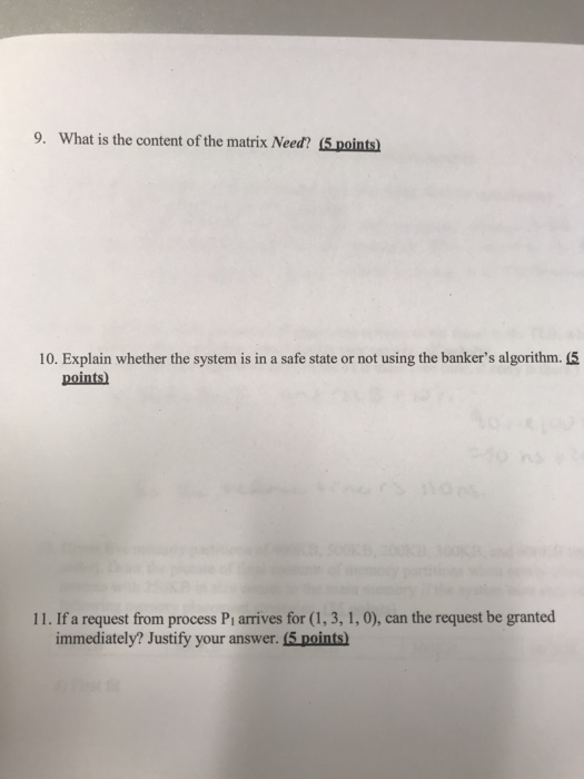 Solved For problem 68 Consider the following snapshot of a | Chegg.com