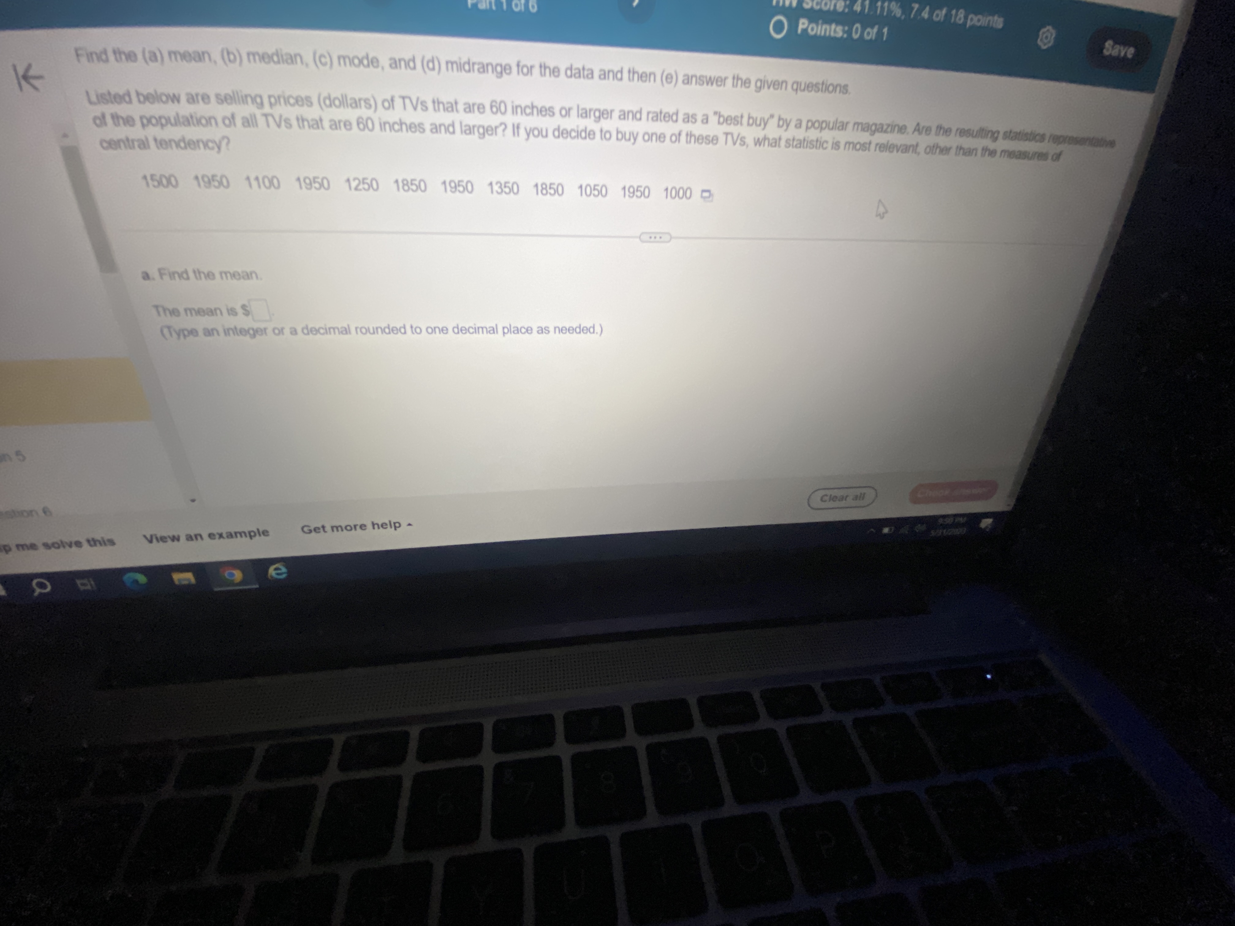 Solved Find the (a) mean, (b) median, (c) mode, and (d) | Chegg.com