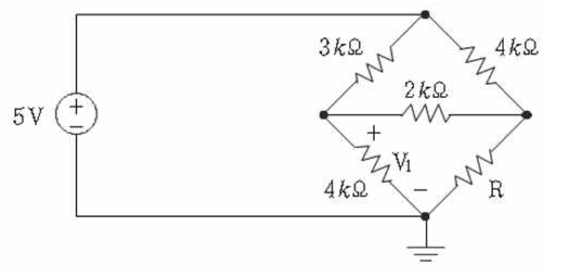 Solved 5V +1 3kQ + 4kQ 2kQ 4kQ W R | Chegg.com