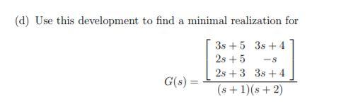 5. In this problem you'll construct a minimal | Chegg.com