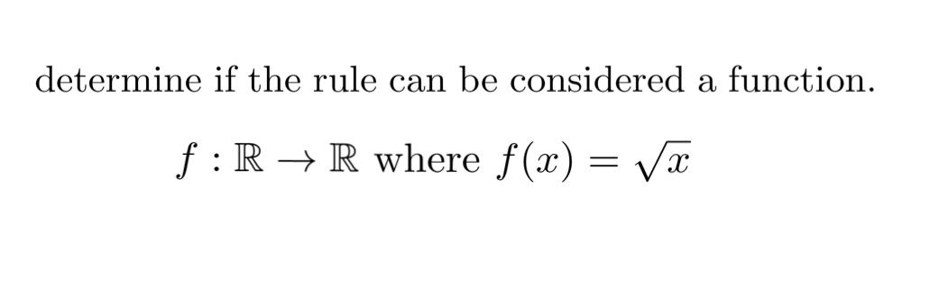 Solved determine if the rule can be considered a function. | Chegg.com