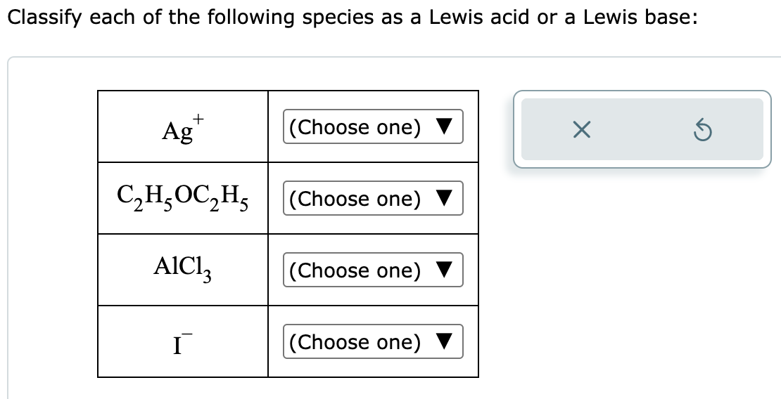 Solved Classify each of the following species as a Lewis | Chegg.com