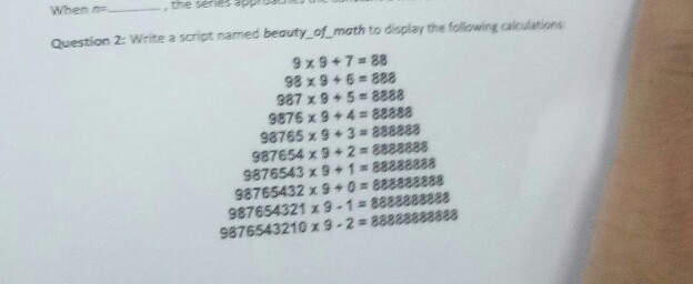 Solved when加 , the series Question 2: Write a script named | Chegg.com