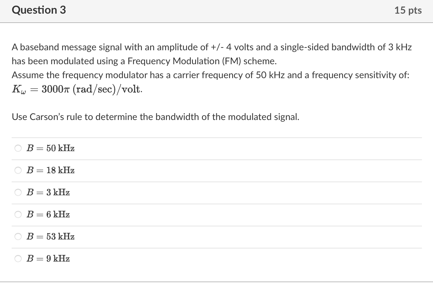 Solved A baseband message signal with an amplitude of +/−4 | Chegg.com