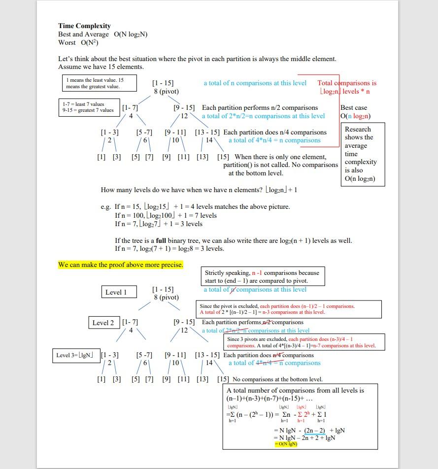 Solved In the lecture notes, I am showing the complexity of | Chegg.com
