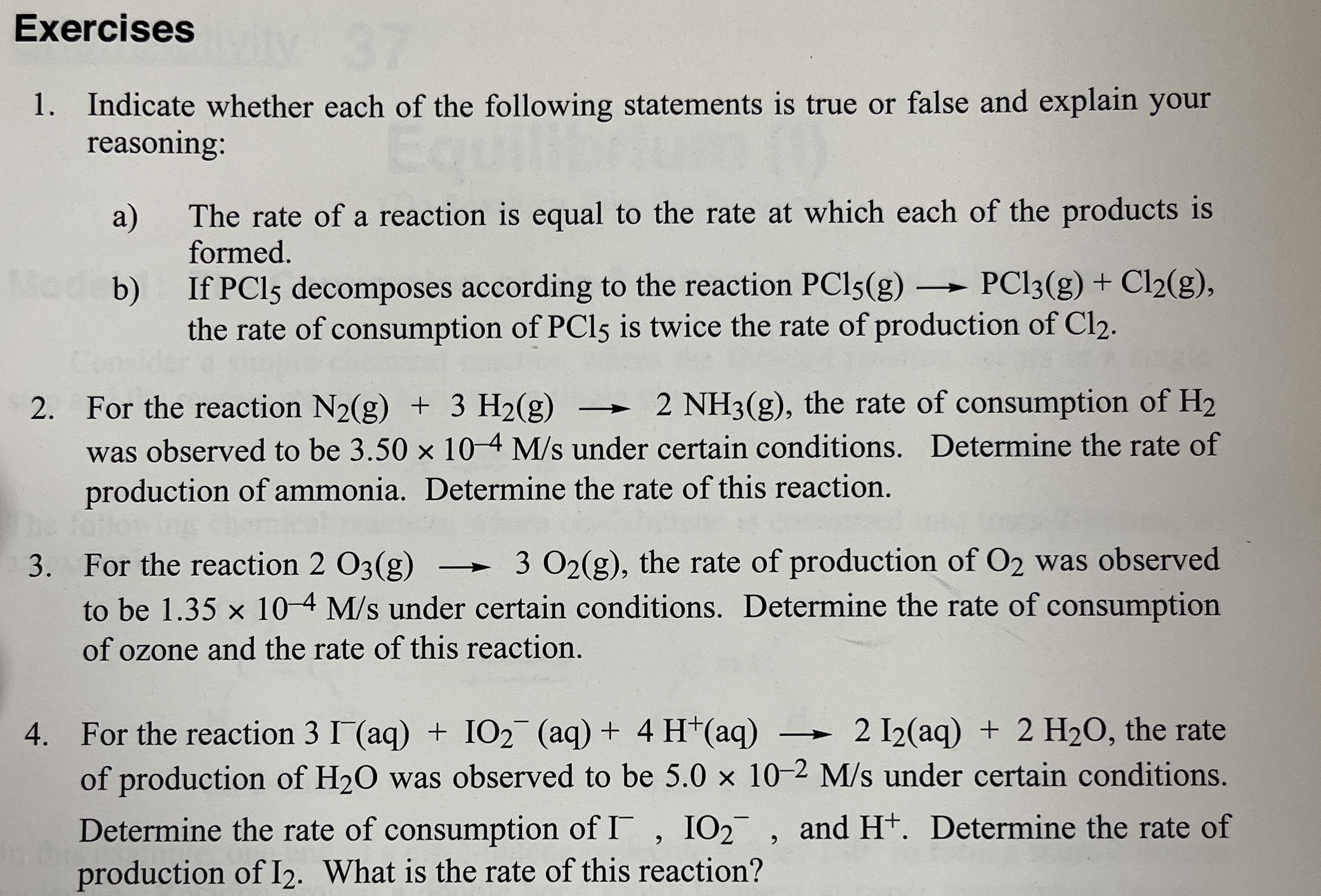 Solved 1. Indicate whether each of the following statements | Chegg.com