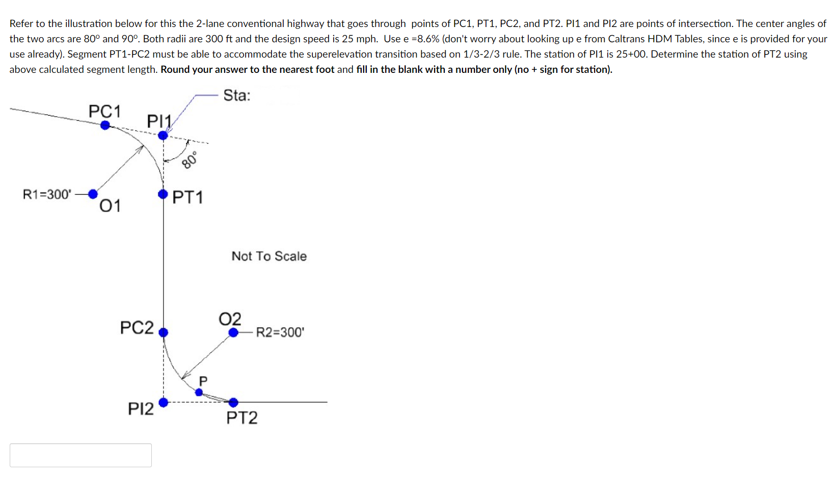 Solved Refer to the illustration below for this the 2-lane | Chegg.com