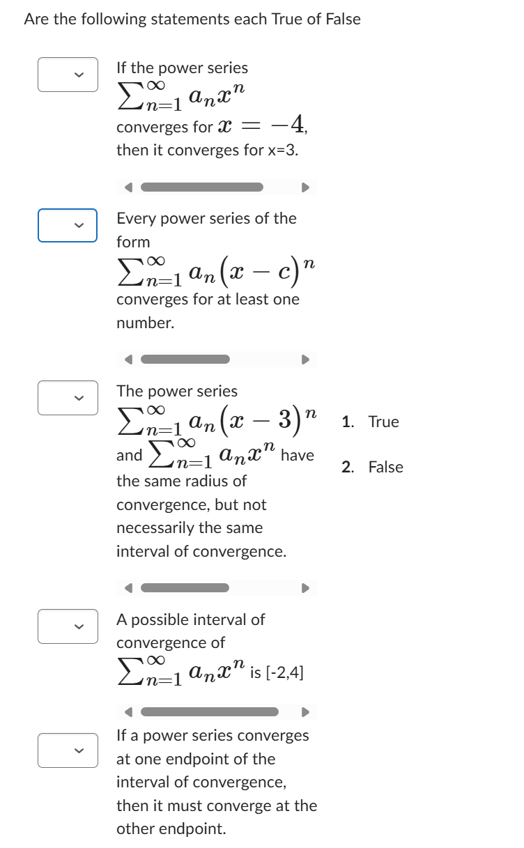 Solved Are the following statements each True of FalseIf the | Chegg.com