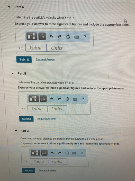 The acceleration of a particle as it moves along a | Chegg.com
