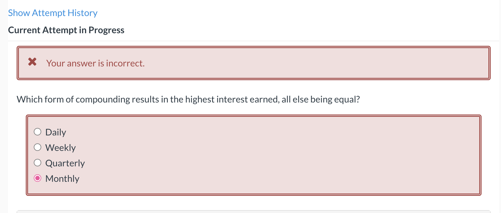 Solved Show Attempt History Current Attempt in Progress * | Chegg.com