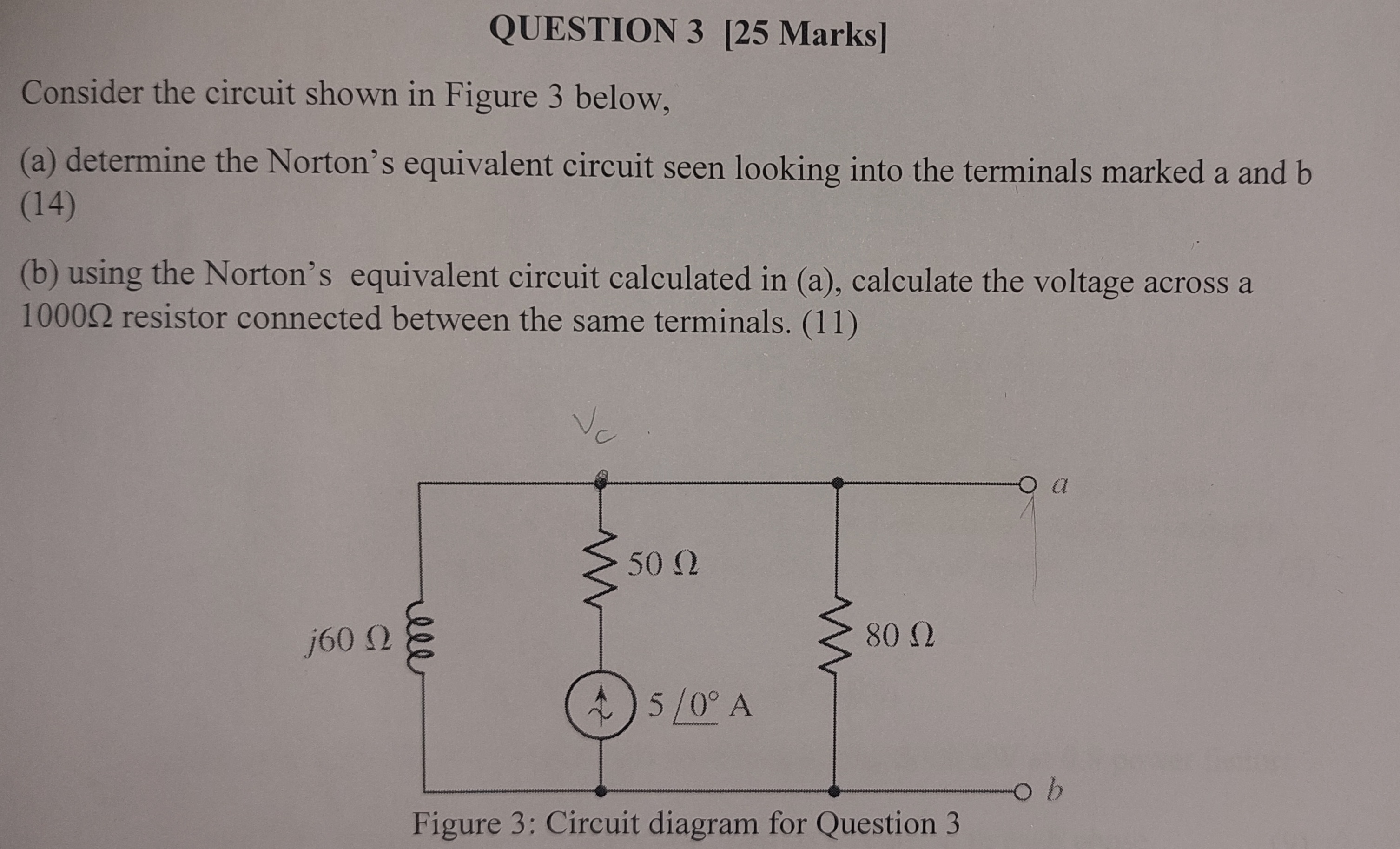 Solved Consider the circuit shown in Figure 3 below, (a) | Chegg.com