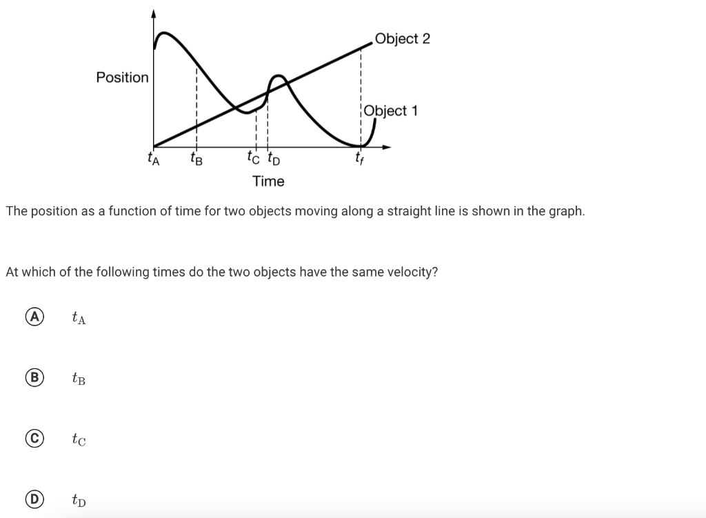 Solved Object 2 Position یا Object 1 To To Time The Position