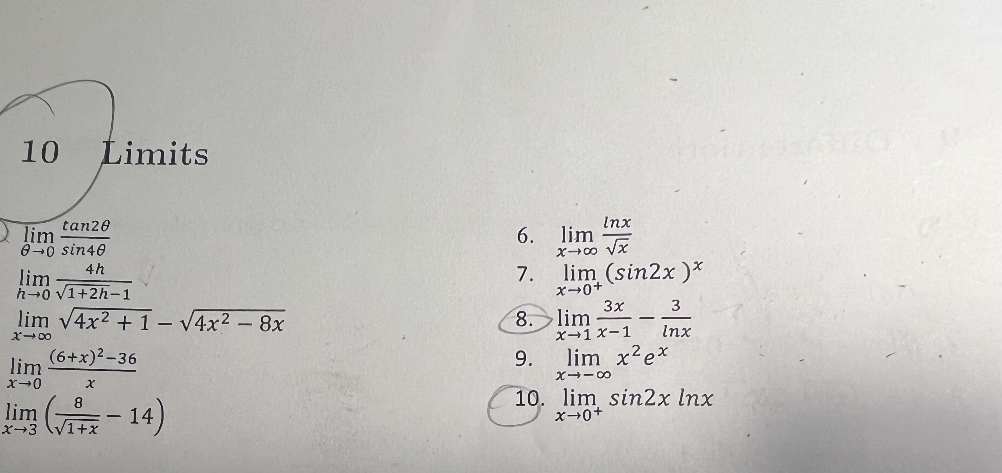 Solved Please give detailed explanation for 8 ﻿and 10 ﻿thank | Chegg.com