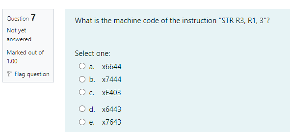 Solved What is the opcode of the STR instruction? Question 3 | Chegg.com