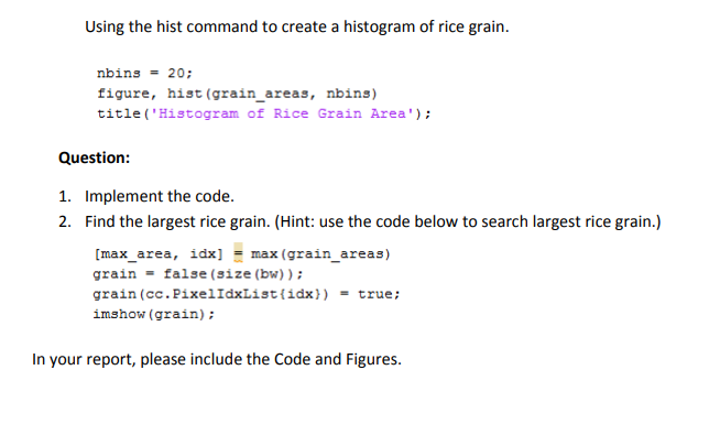 Solved For this task, you will learn how to enhance an image | Chegg.com