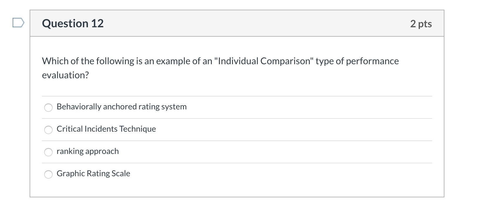 Solved Question 11 1 pts Frame-of-reference training helps | Chegg.com