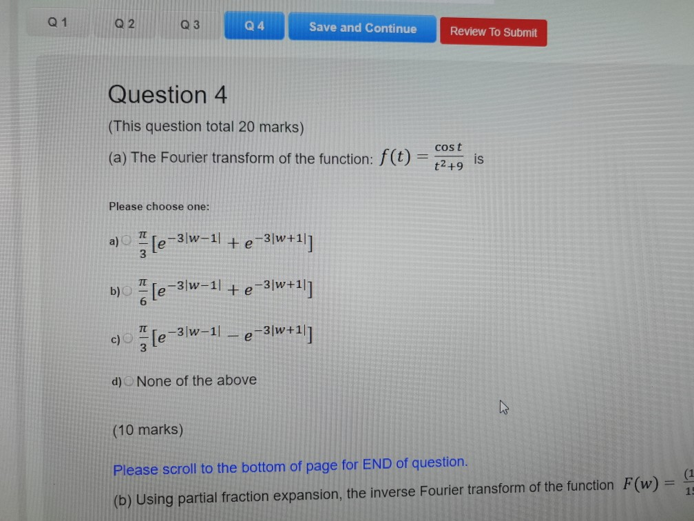Solved Q1 Q2 Q3 Q4 Save and Continue Review To Submit | Chegg.com