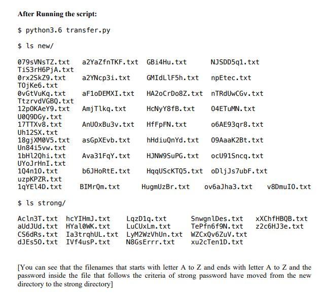 Task 3: First, make sure you run genuser.py script | Chegg.com