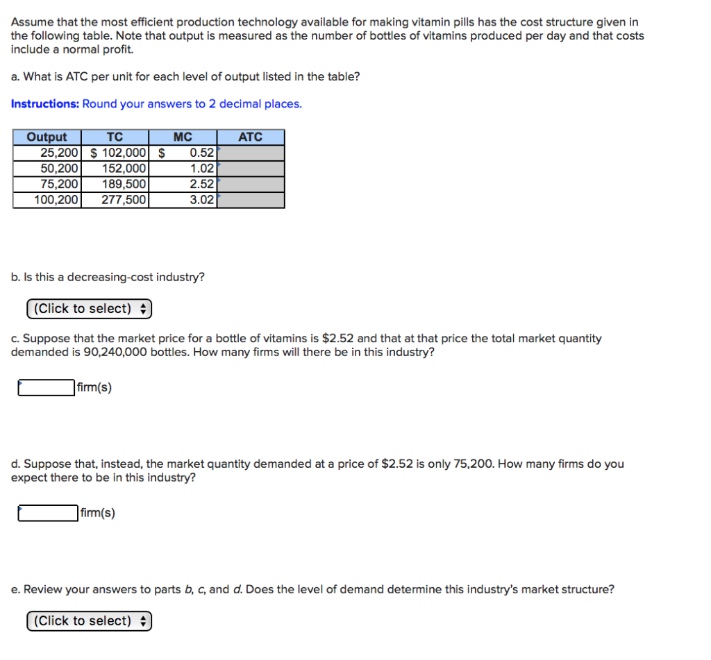 Solved Assume that the most efficient production technology | Chegg.com