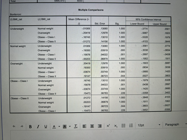 Solved Based on the output below, does total cholesterol | Chegg.com