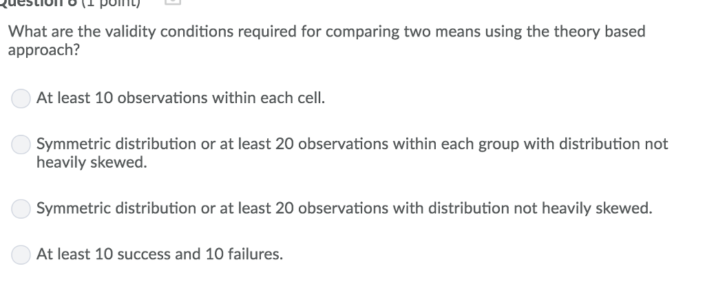 Solved What are the validity conditions required for | Chegg.com