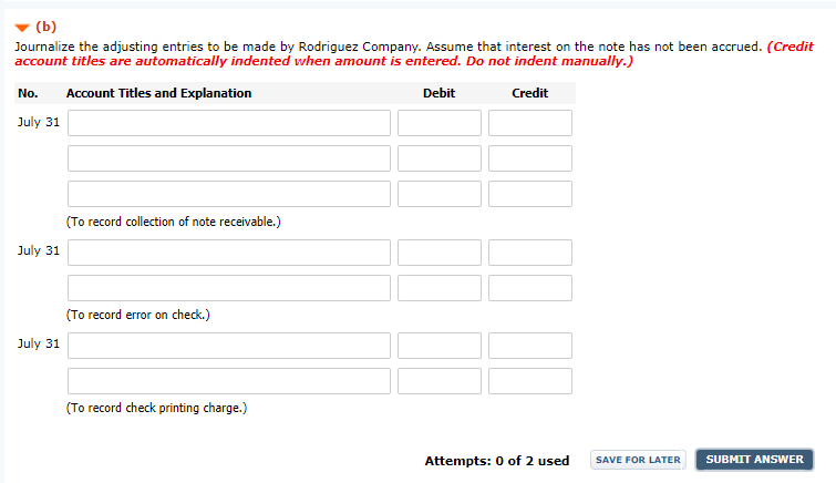 Solved Rodriguez Company maintains a checking account at the | Chegg.com