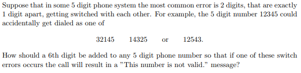 Solved Suppose that in some 5 digit phone system the most | Chegg.com
