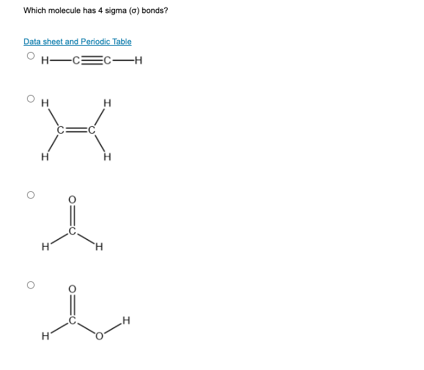 Solved How many sigma (c) and pi (TT) bonds are in the | Chegg.com