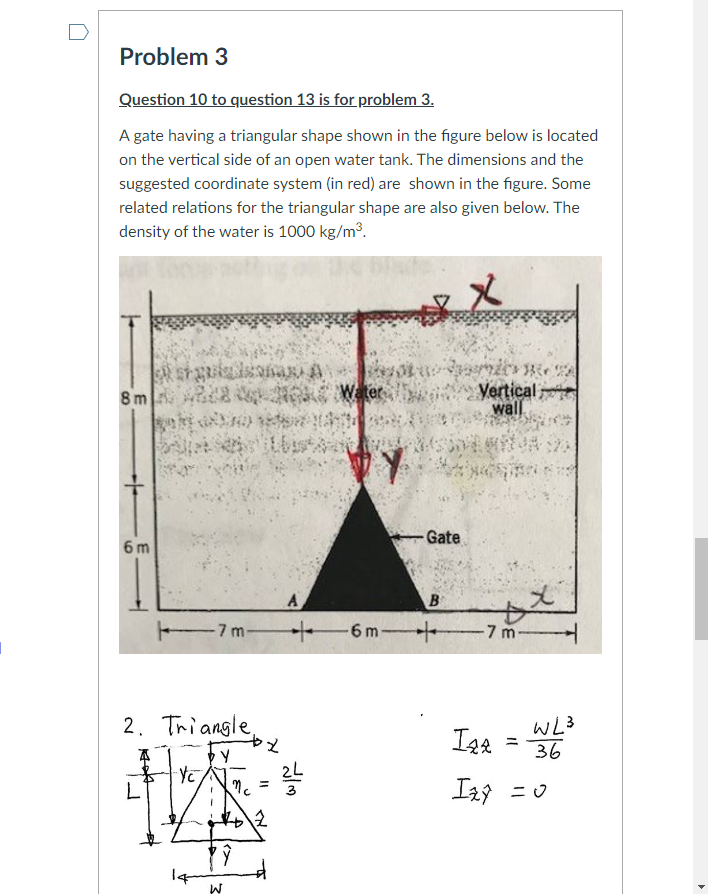 Solved Question 10 to question 13 is for problem 3. A gate | Chegg.com