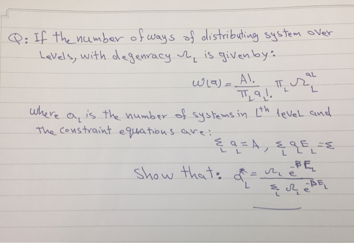 Solved If the number of ways of distributing system over | Chegg.com