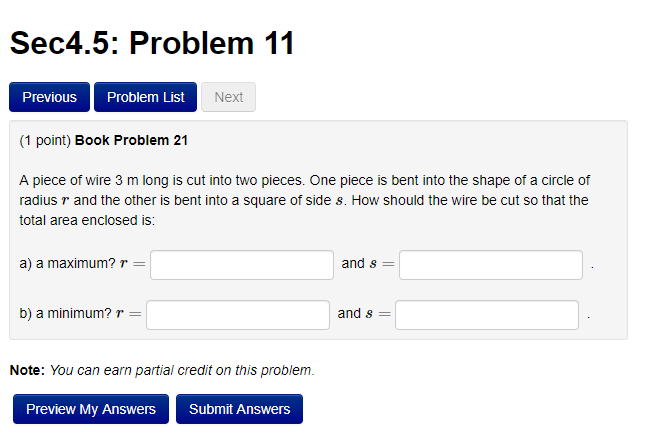 Solved Sec4.5: Problem 11 PreviouS Problem List Next (1 | Chegg.com