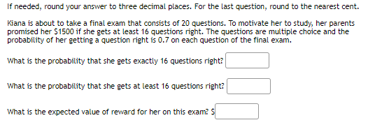 Solved If needed, round your answer to three decimal places. | Chegg.com