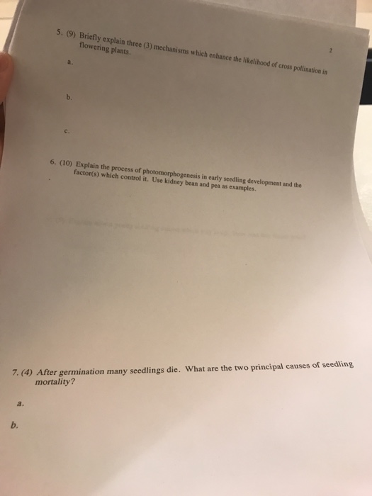 Solved 5. (9) Briefly explain three(3) mechanisms which | Chegg.com