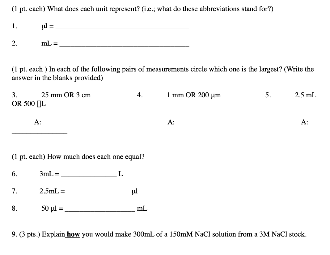 Solved 1 Pt Each What Does Each Unit Represent i e Chegg Solved 1 Pt Each What Does Each Unit Represent i e Chegg