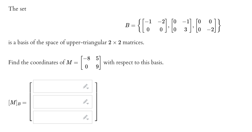 Solved The set -1 -2) TO B B={{+ -] 0 :16 ] -[ ] >} 0 -2 3 | Chegg.com