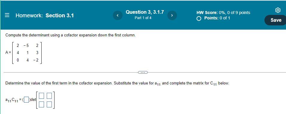 Solved Homework Section 3 1 Question 1 3 1 1 Part 1 Of 2