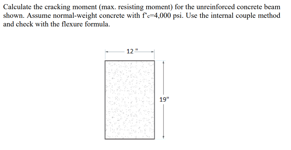 Solved Calculate the cracking moment (max. resisting moment) | Chegg.com