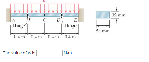 Solved A central beam BD is joined at hinges to | Chegg.com