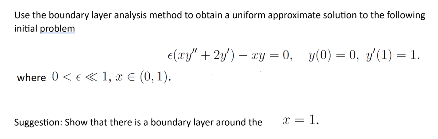 Solved Use the boundary layer analysis method to obtain a | Chegg.com