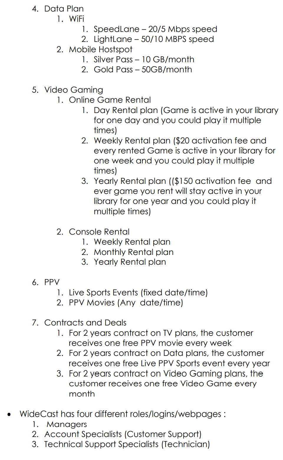 Solved 1. Create the table of entities and activities for | Chegg.com