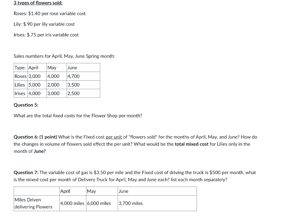 Solved Question 5-8 (.5 per question for 5, 7, 8 and 1 point | Chegg.com